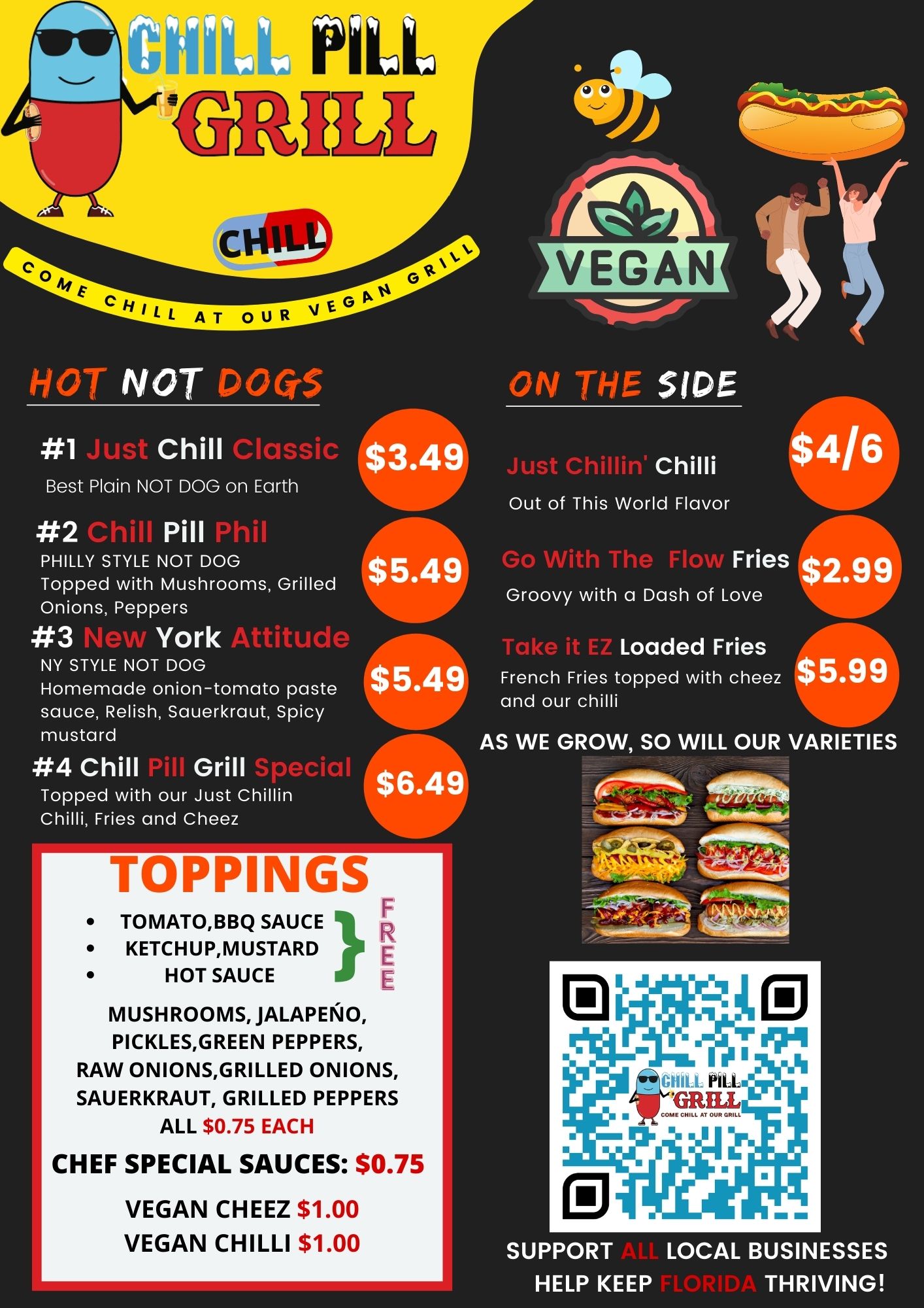 OPEN SOON! – COME CHILL AT OUR VEGAN GRILL