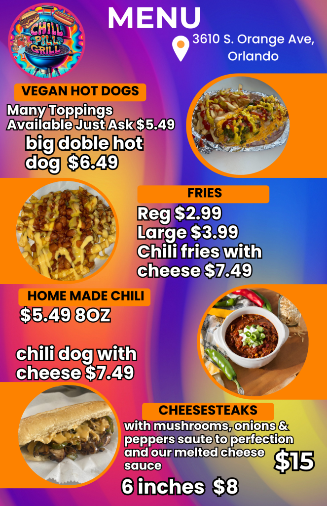 Menu – CHILL PILL GRILL