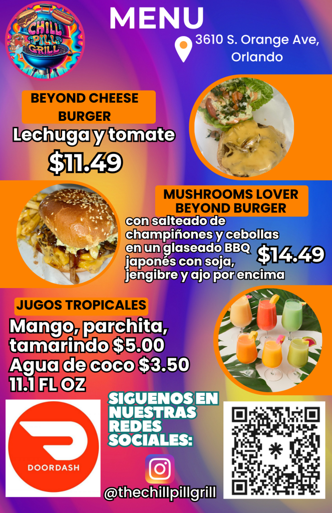 Menu – CHILL PILL GRILL
