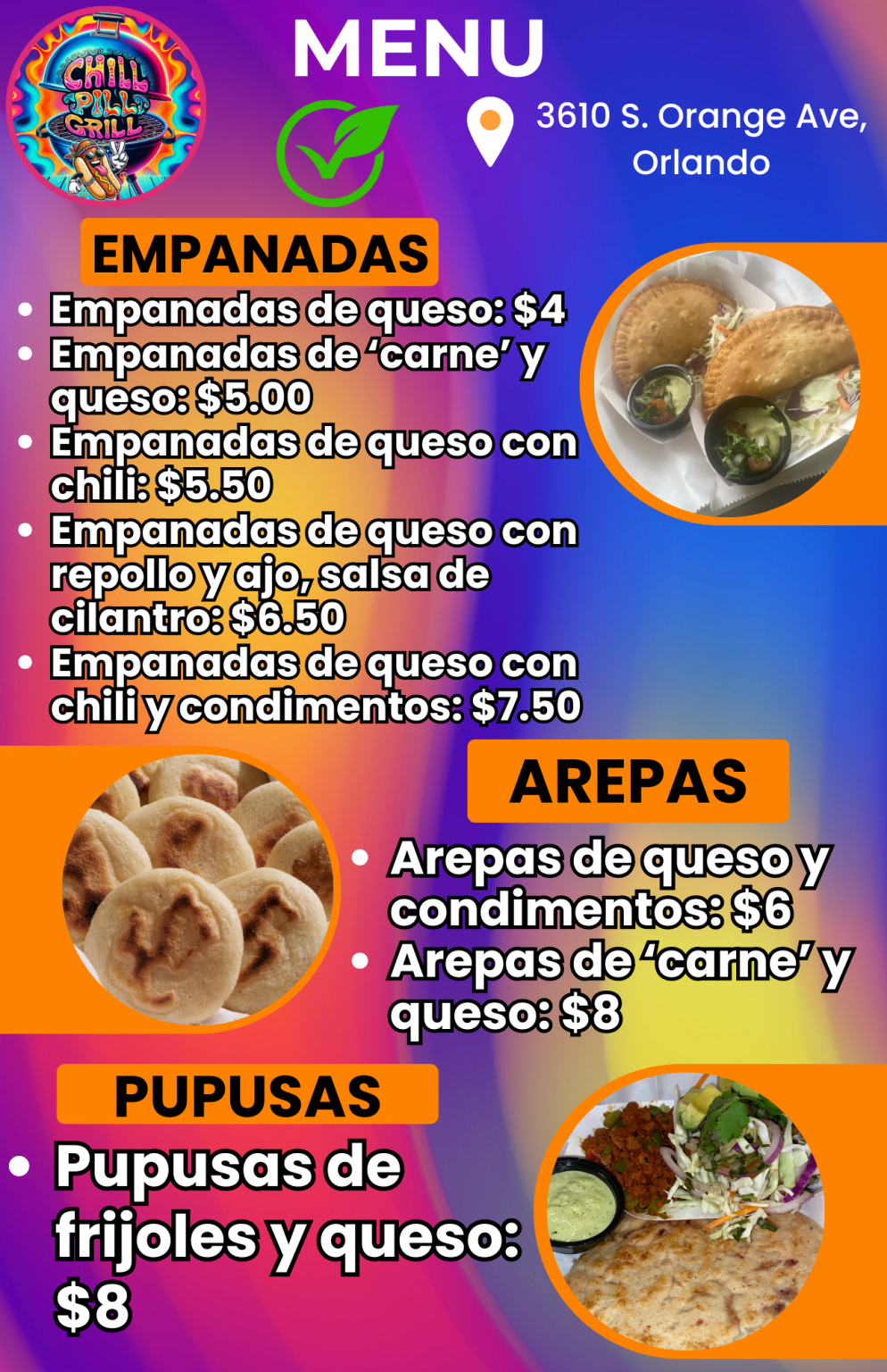 Menu – CHILL PILL GRILL